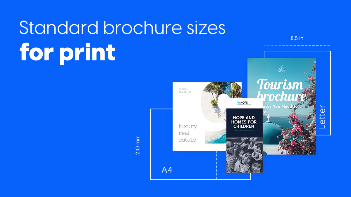 Standard Brochure Sizes For Print