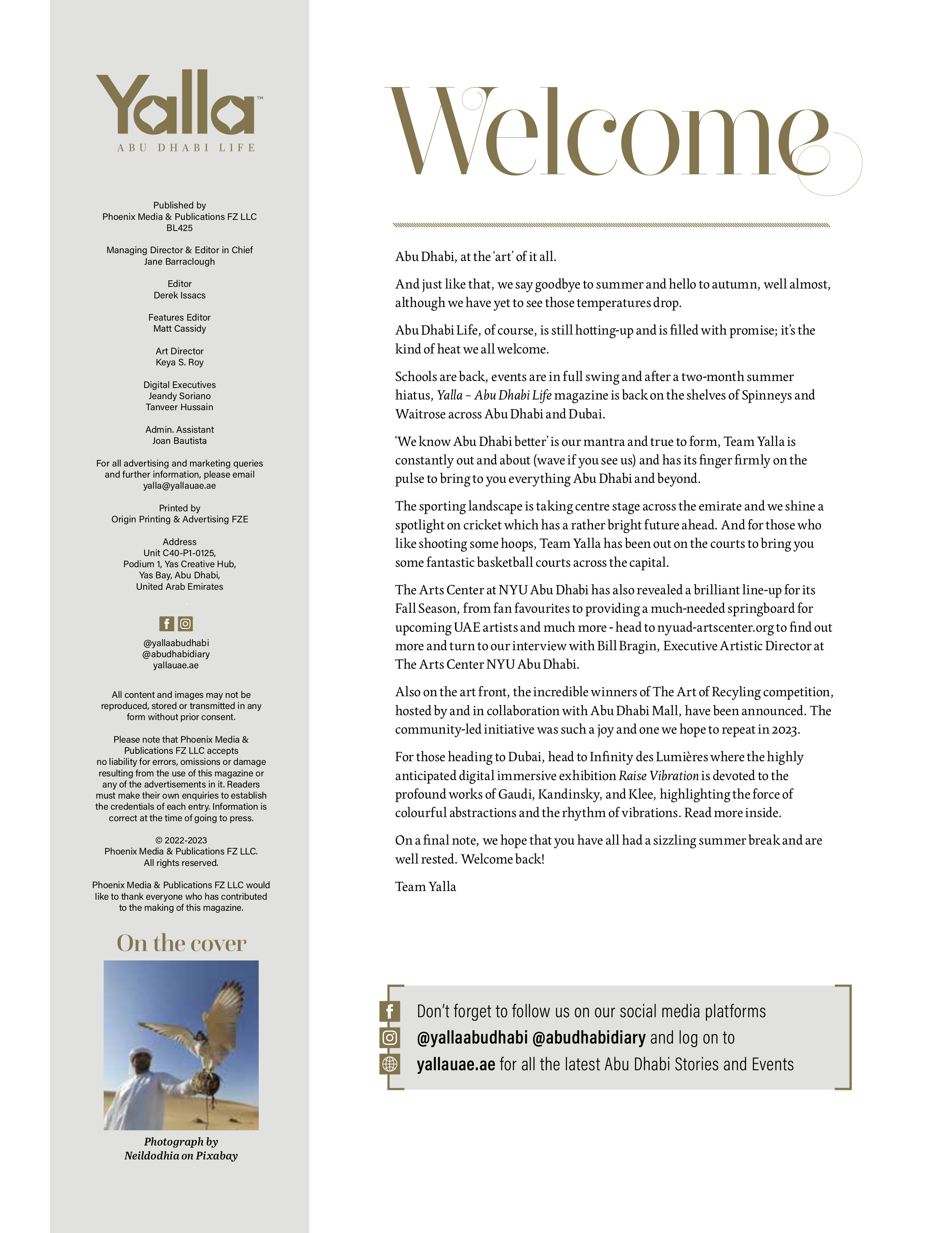 Edition 19 September 2022 | Yalla - Abu Dhabi Life Magazine