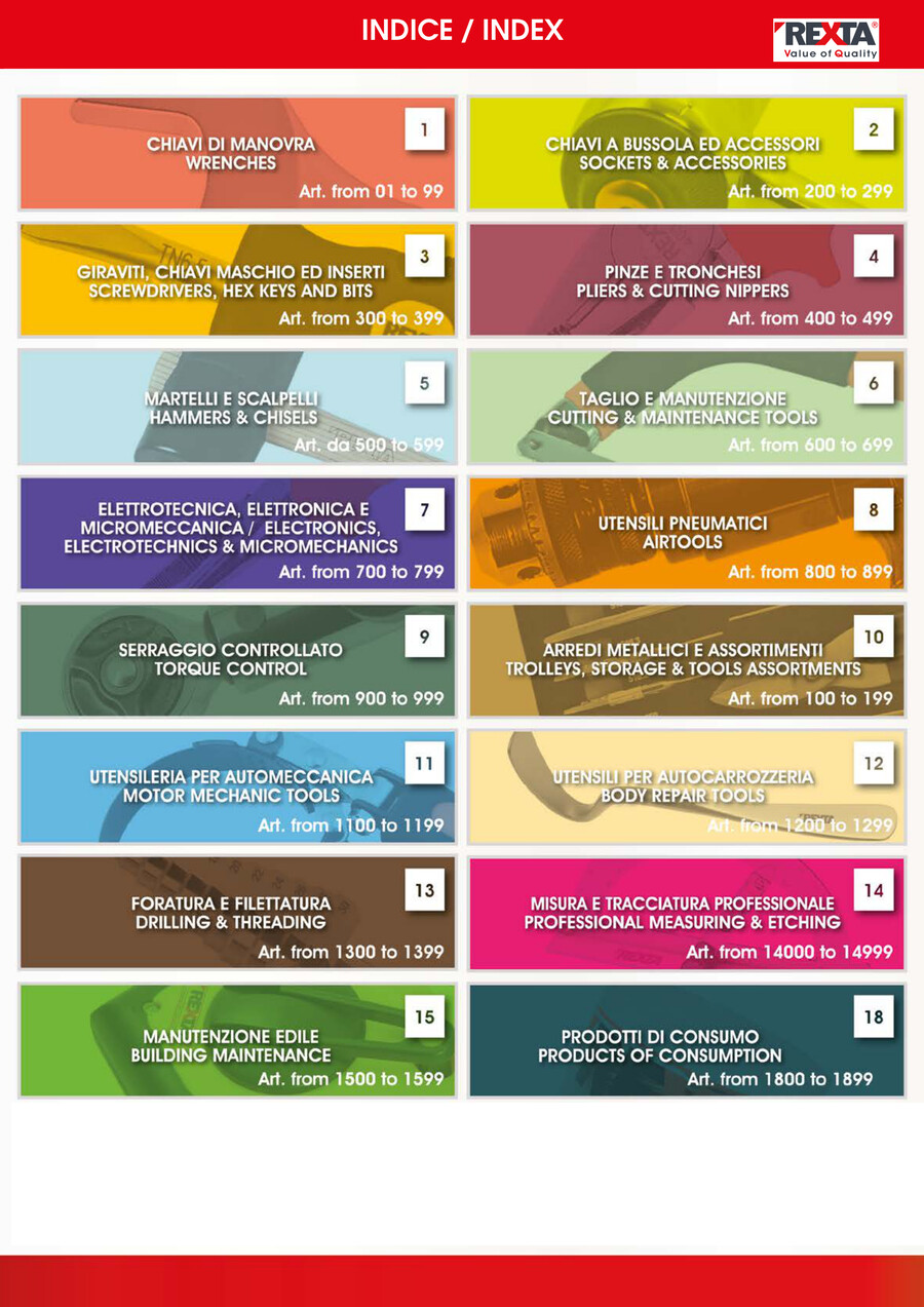 Catalogo REXTA - Officine Celsi ARIEX