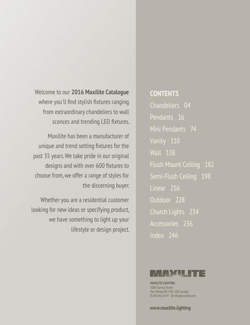 Maxilite Lighting Catalogue | Shelly Lighting