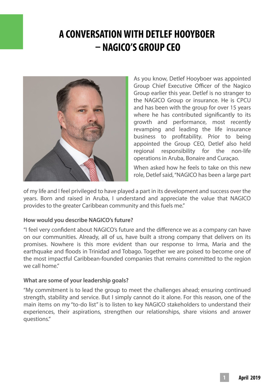 NAGICO at a Glance – October Edition - Nagico Insurances : Nagico ...