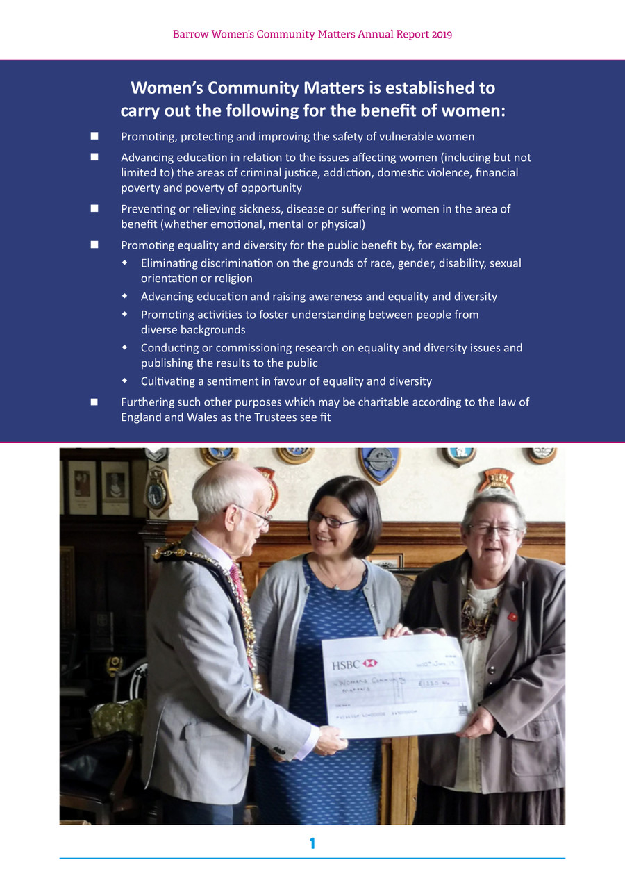 Women's Community Matters » Annual Reports