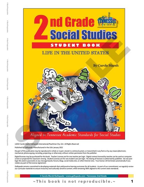 Tennessee 2nd Grade Samples