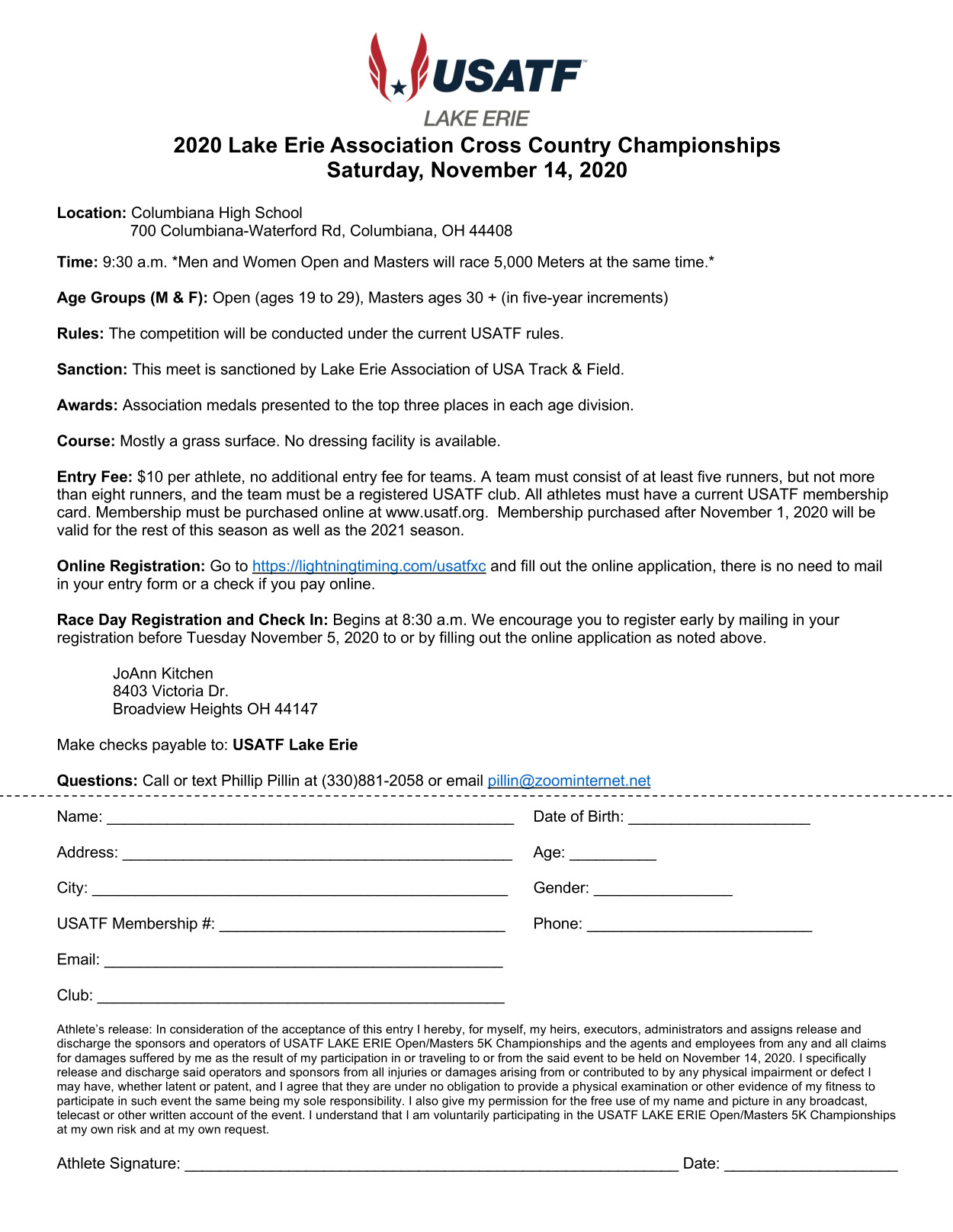 USATF Lake Erie Association Cross Country Championships | USA Track ...