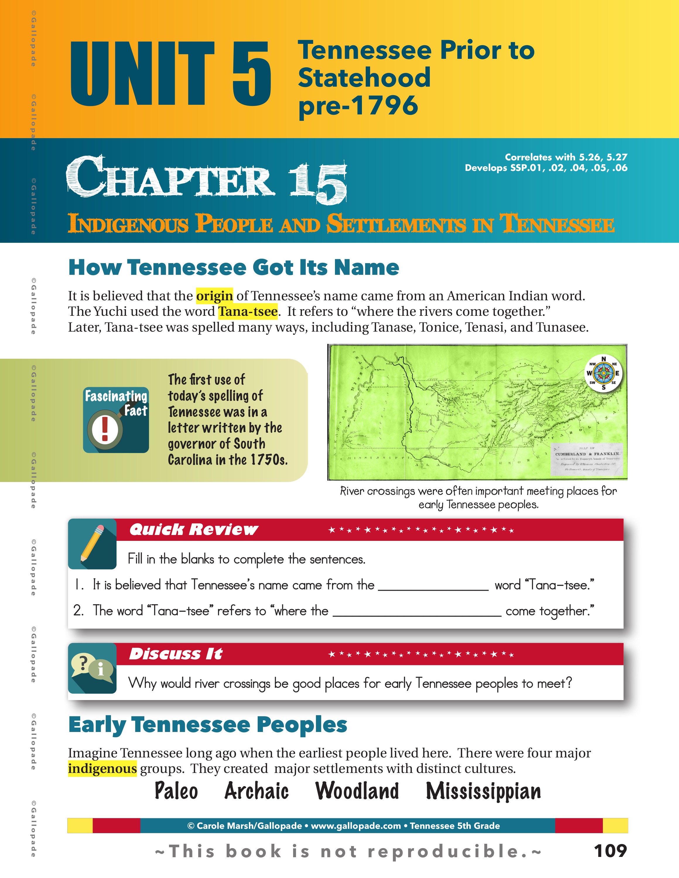 Tennessee 5th Grade Samples