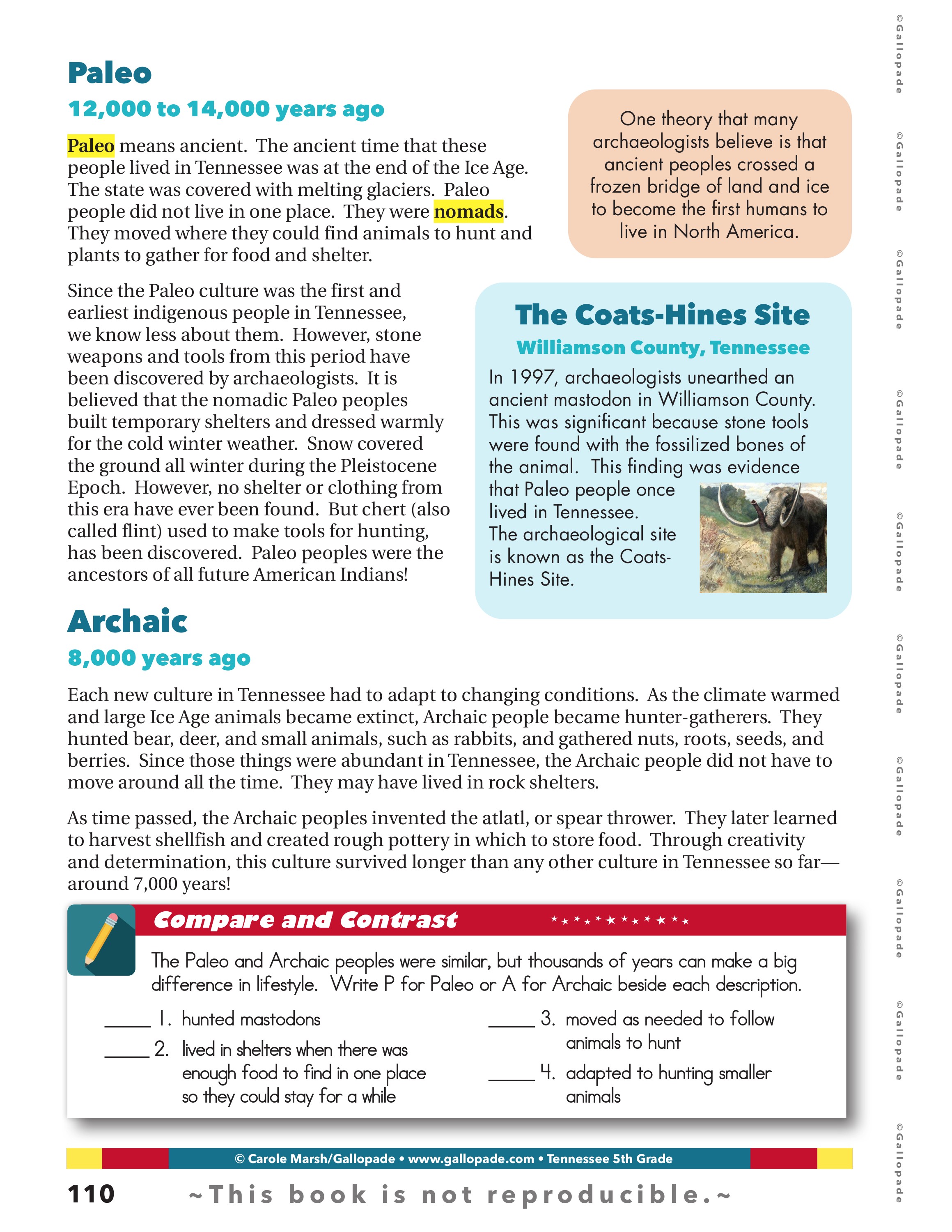 Tennessee 5th Grade Samples