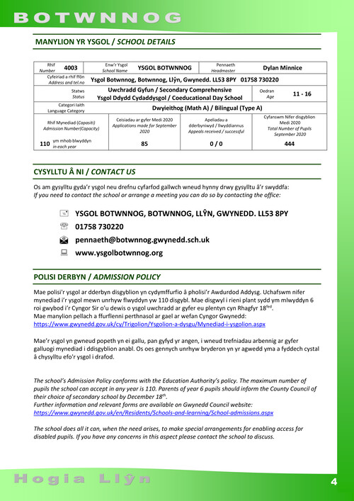 Ysgol Botwnnog, Botwnnog, Llyn, Gwynedd