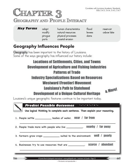 Louisiana 3rd Grade Samples