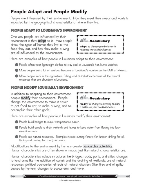 Louisiana 3rd Grade Samples