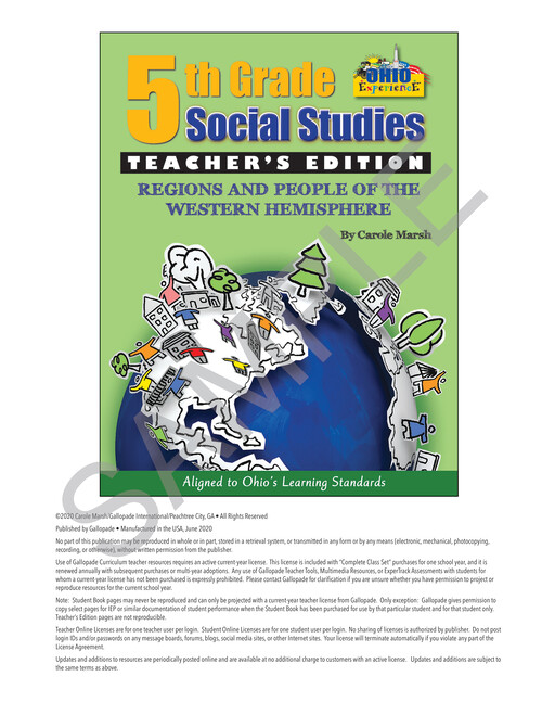 Ohio 5th Grade Samples