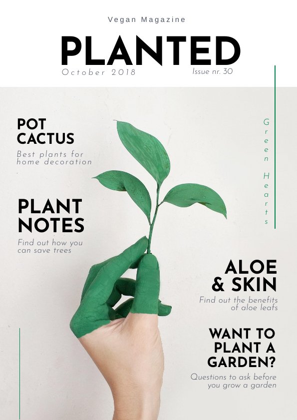 Fancy Gardening Magazine Template & Design - Flipsnack