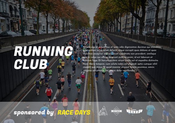 Marathon / Run Festival Brochure Template - Flipsnack