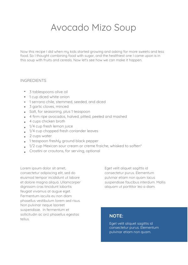 Free Family Cookbook Template - Flipsnack