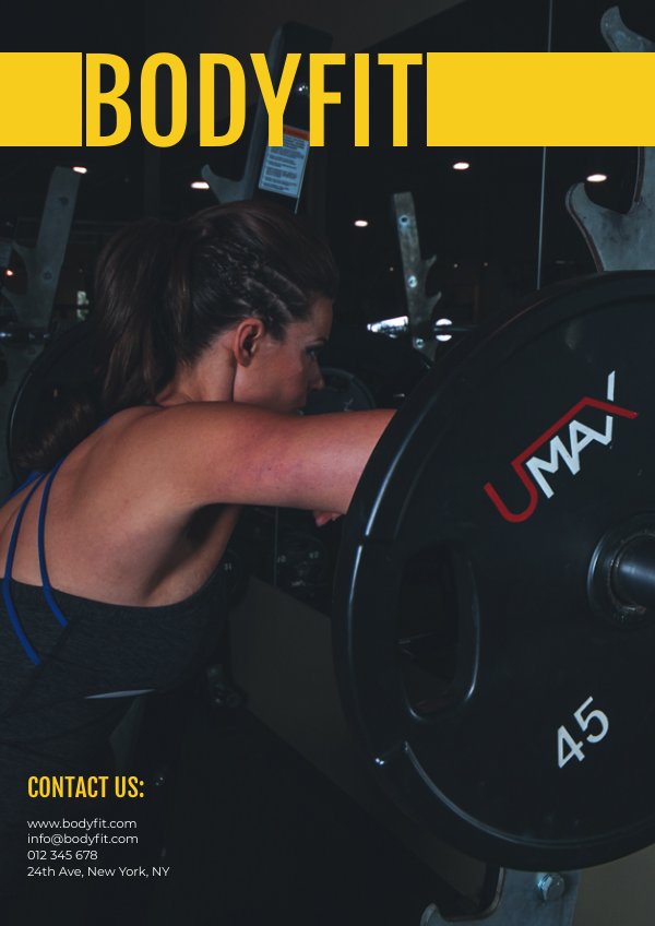 Modern Fitness Magazine Template - Flipsnack