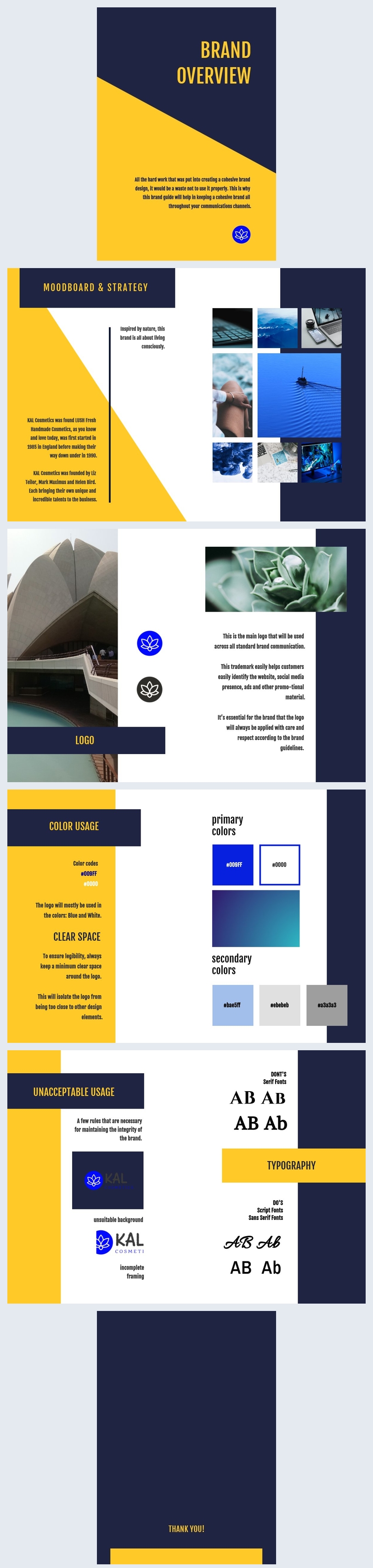 Elegant Corporate Style Guide Template Flipsnack