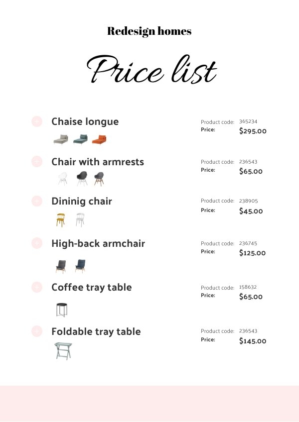 Editable Home Decor Items Price List Template Flipsnack editable-home-decor-items-price-list-template-flipsnack