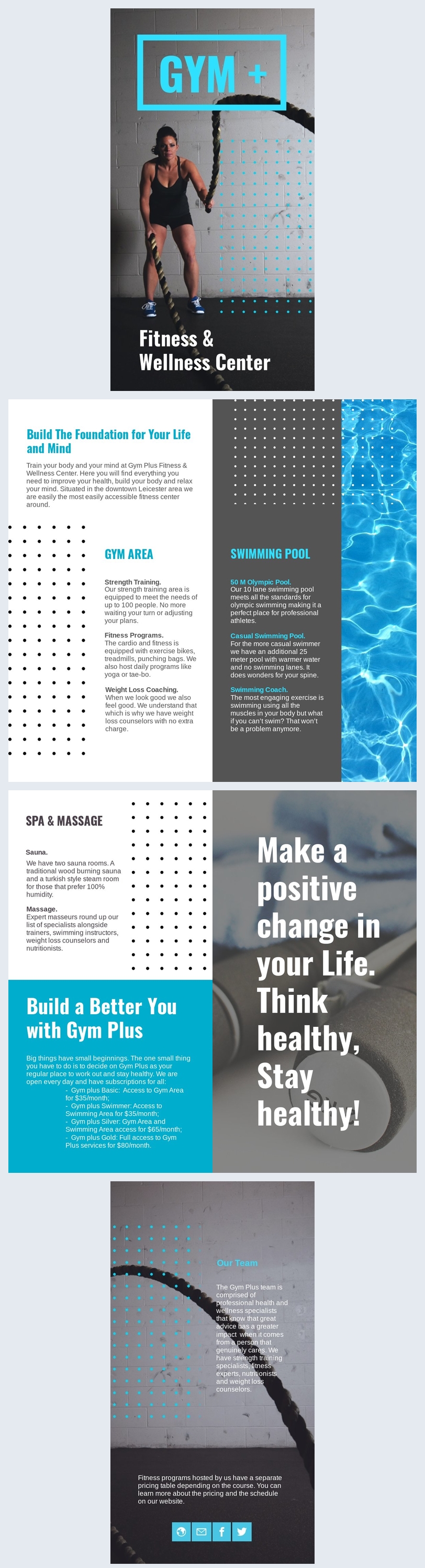 Fitness Gym Brochure Template Flipsnack